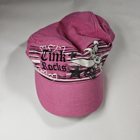 Disney | Accessories | Pink Kids Cap With Tink Rocks Design | Poshmark